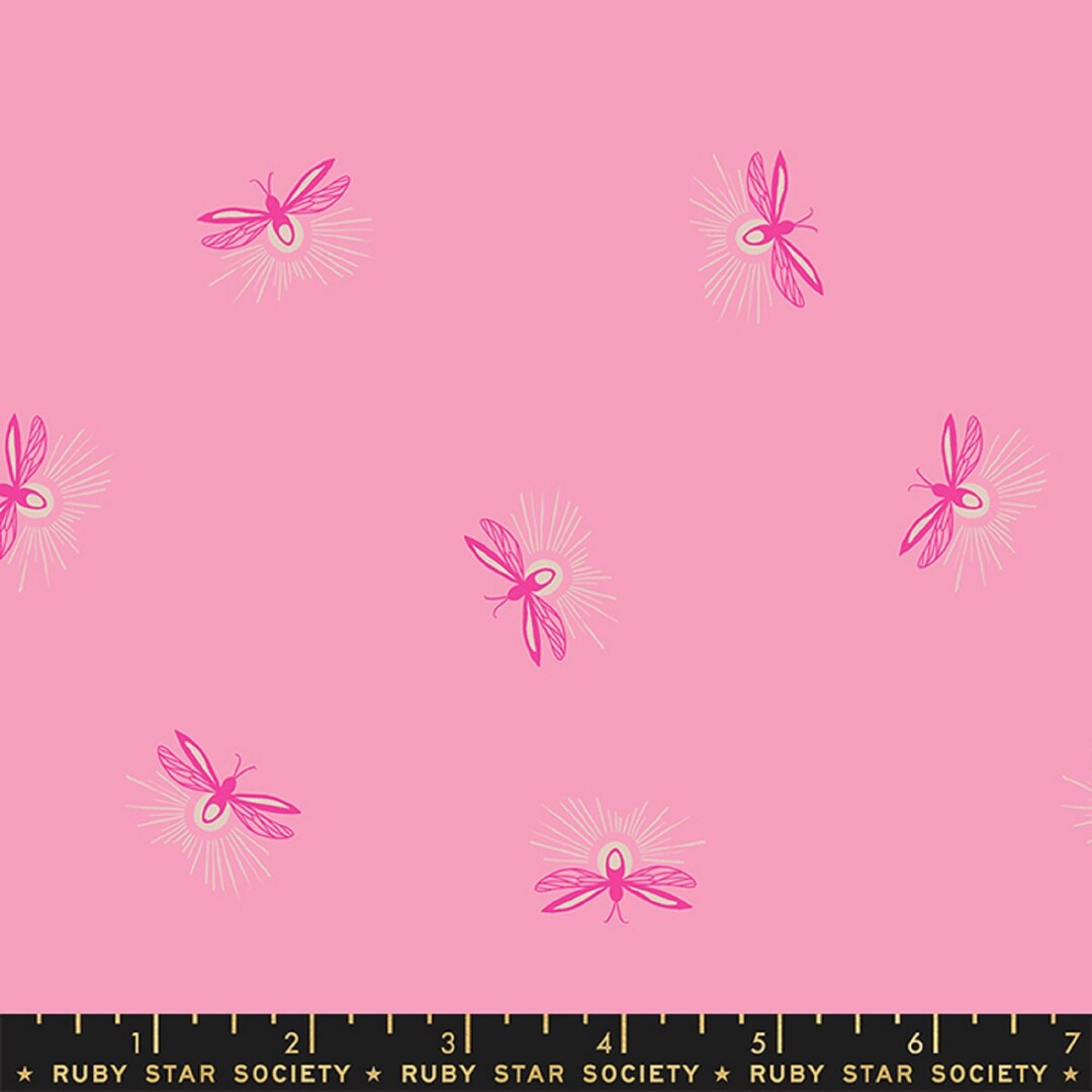 Firefly by Sarah Watts for Ruby Star Society Fireflies Print in Orchid ...