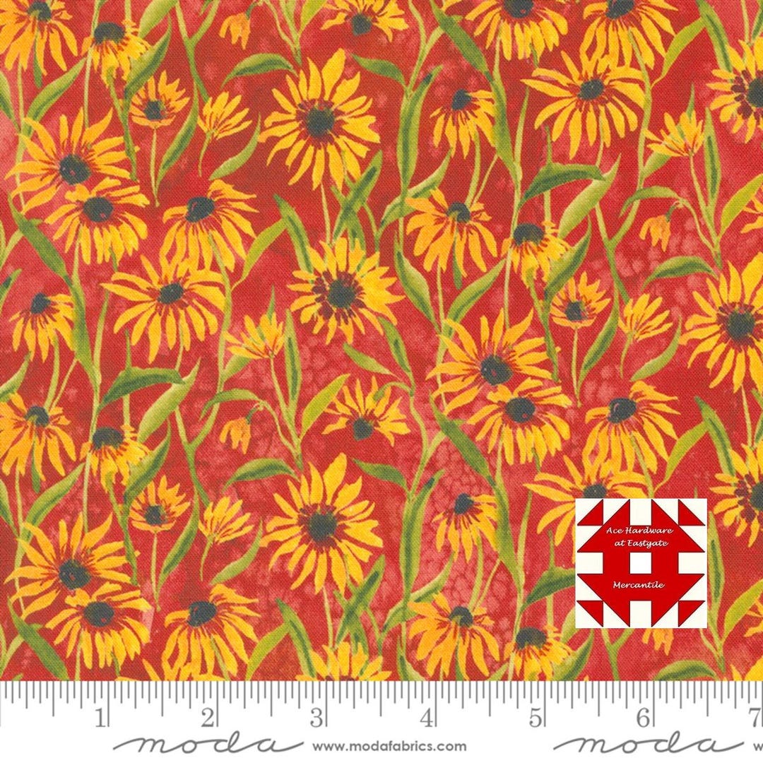 Moda Floribunda by Create Joy Project - Blackeyed Suzie Q Watercolor ...
