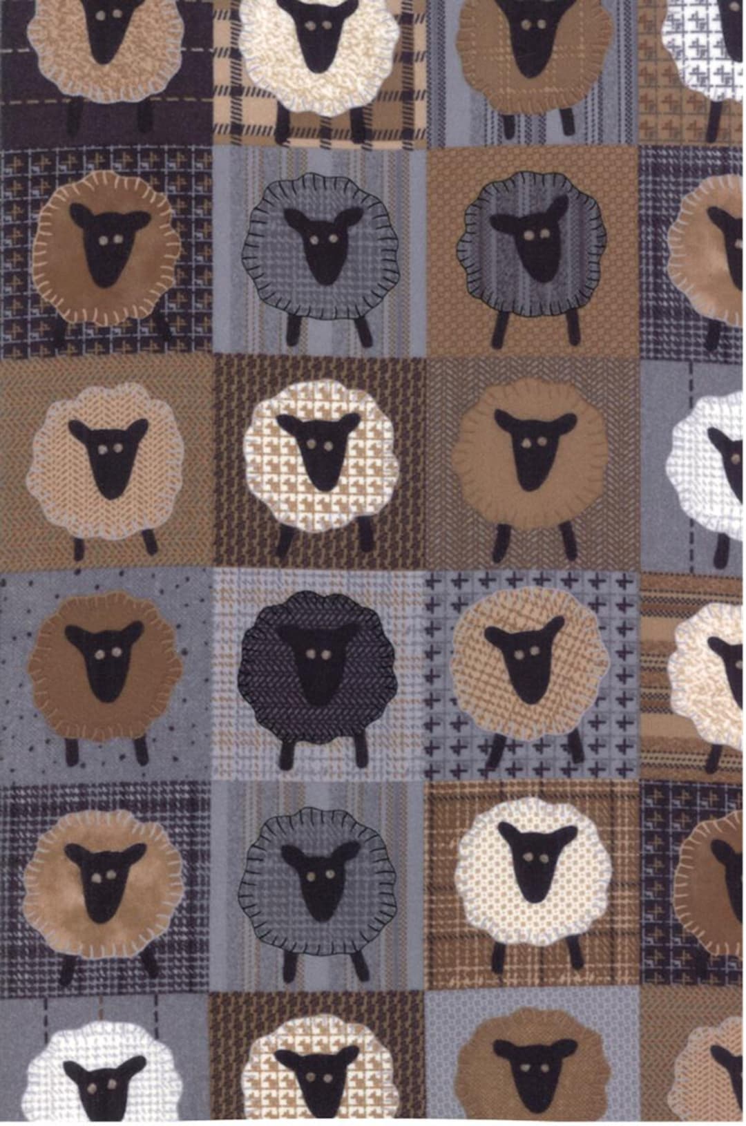 Moda Farmhouse Flannels III by Primitive Gatherings - Wooly Sheep ...