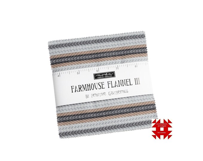 Moda Farmhouse Flannels III Charm Pack by Primitive Gatherings - Etsy