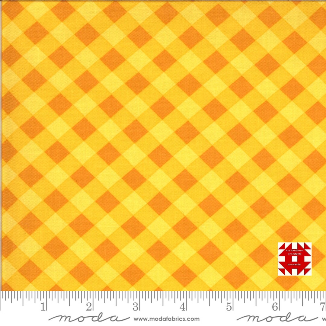 Moda A Blooming Bunch by Maureen Mccormick - Plaid on Cheddar Item ...