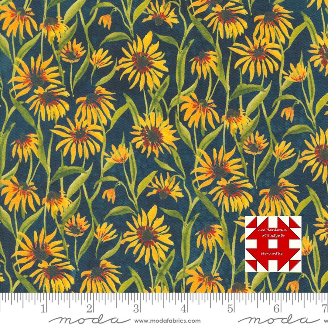 Moda Floribunda by Create Joy Project - Blackeyed Suzie Q Watercolor ...
