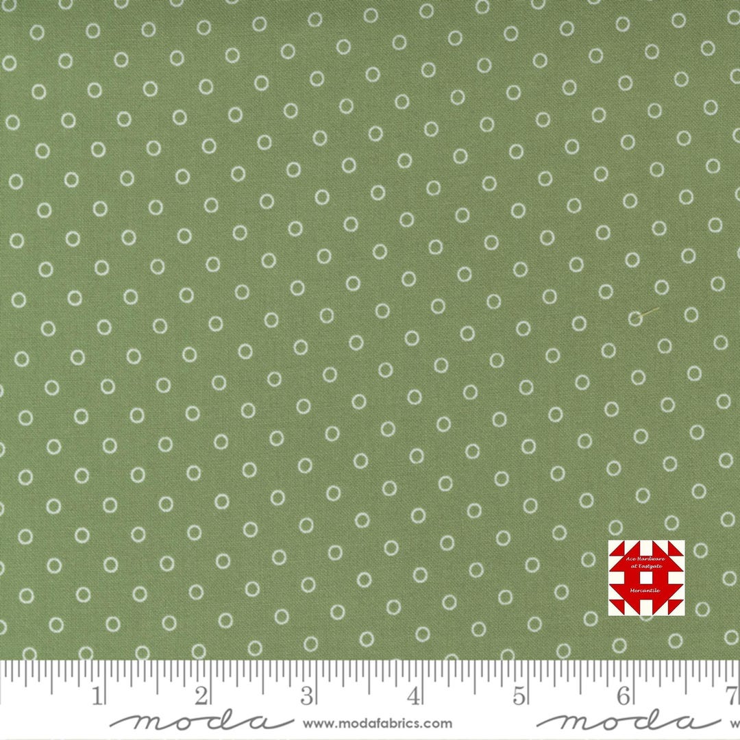 Moda Nantucket Summer by Camille Roskelley - Smitten Circle Dot Print ...