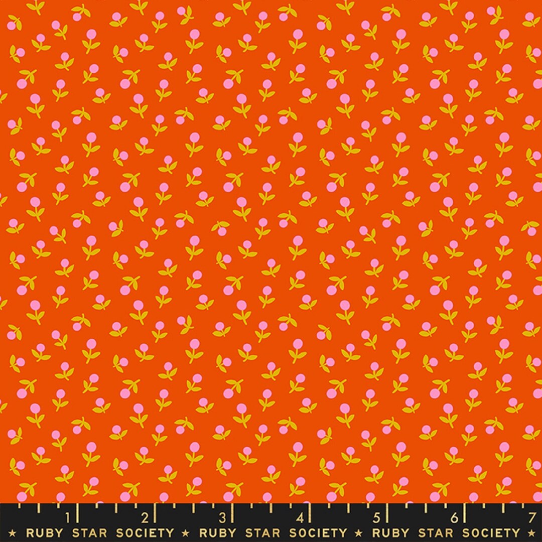 Meadow Star by Alexia Marcelle Abegg for Ruby Star Society - Sprout Print in Warm Red (item ...