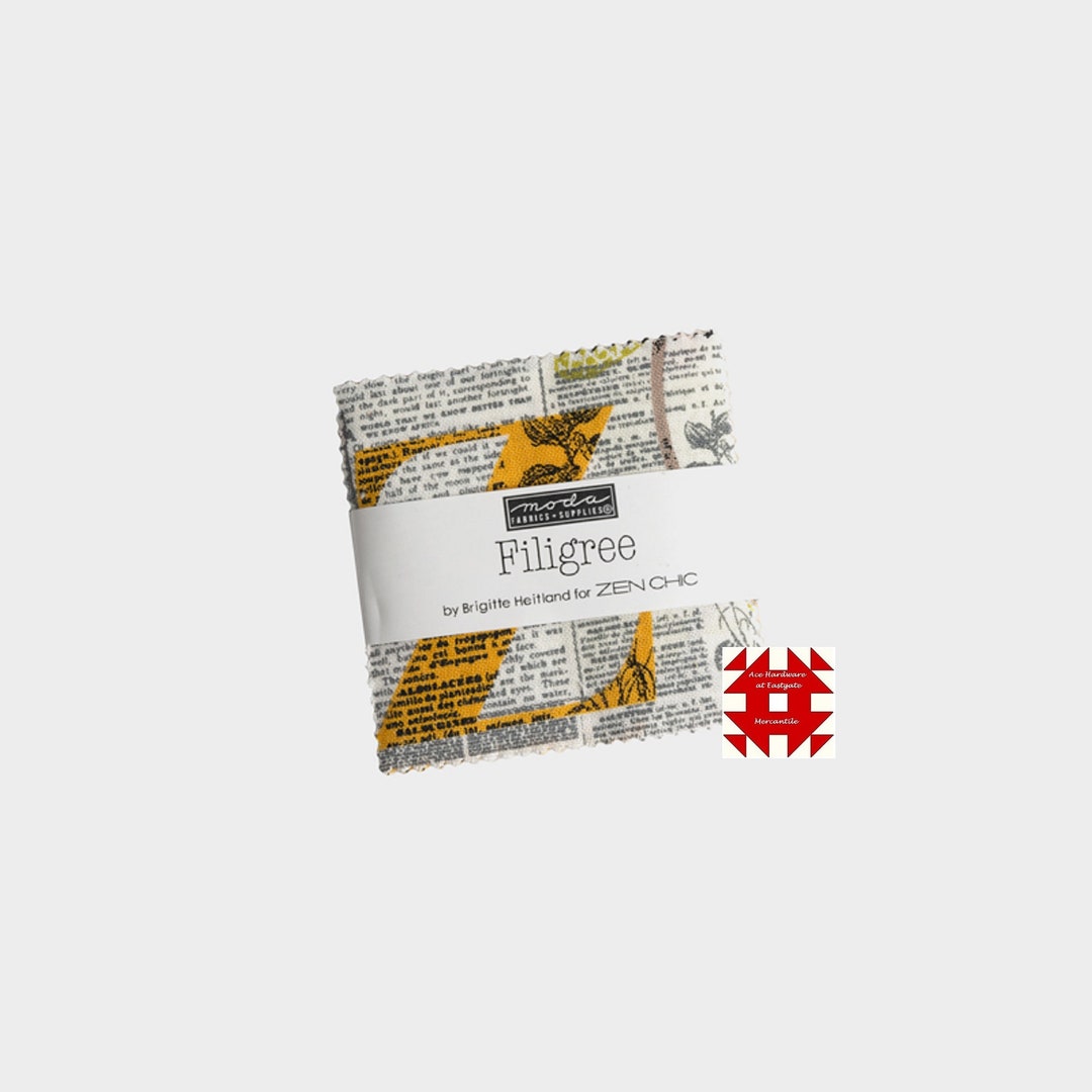Moda Filigree Mini Charm Pack by Brigitte Heitland for Zen Chic - Etsy