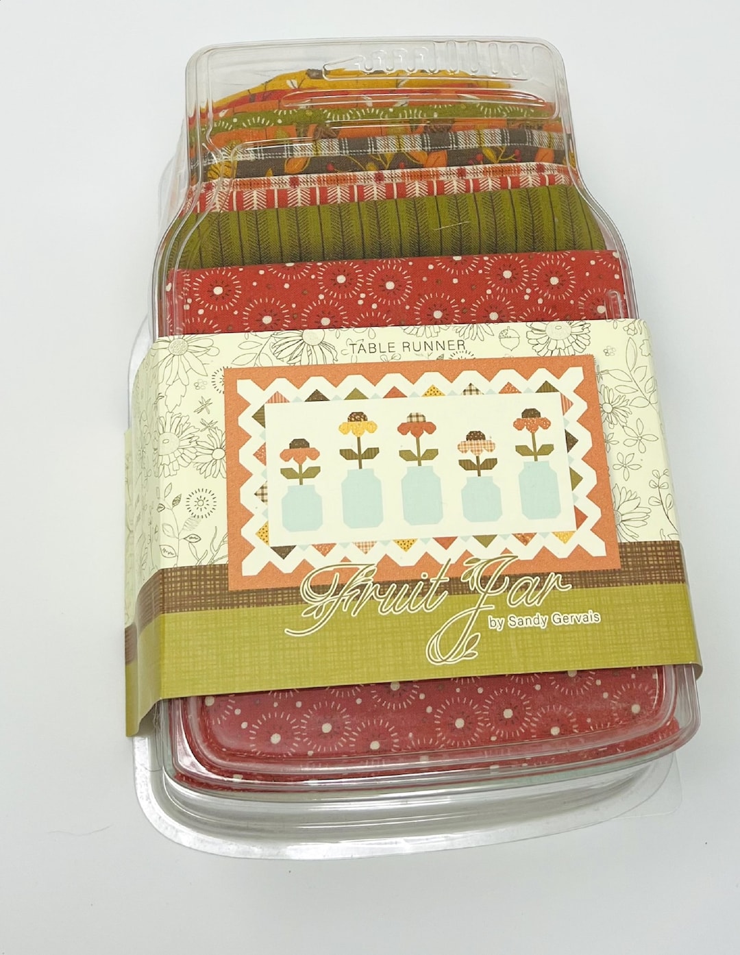 Riley Blake Designs Adel in Autumn Fruit Jar Runner Quilt Kit by Sandy ...