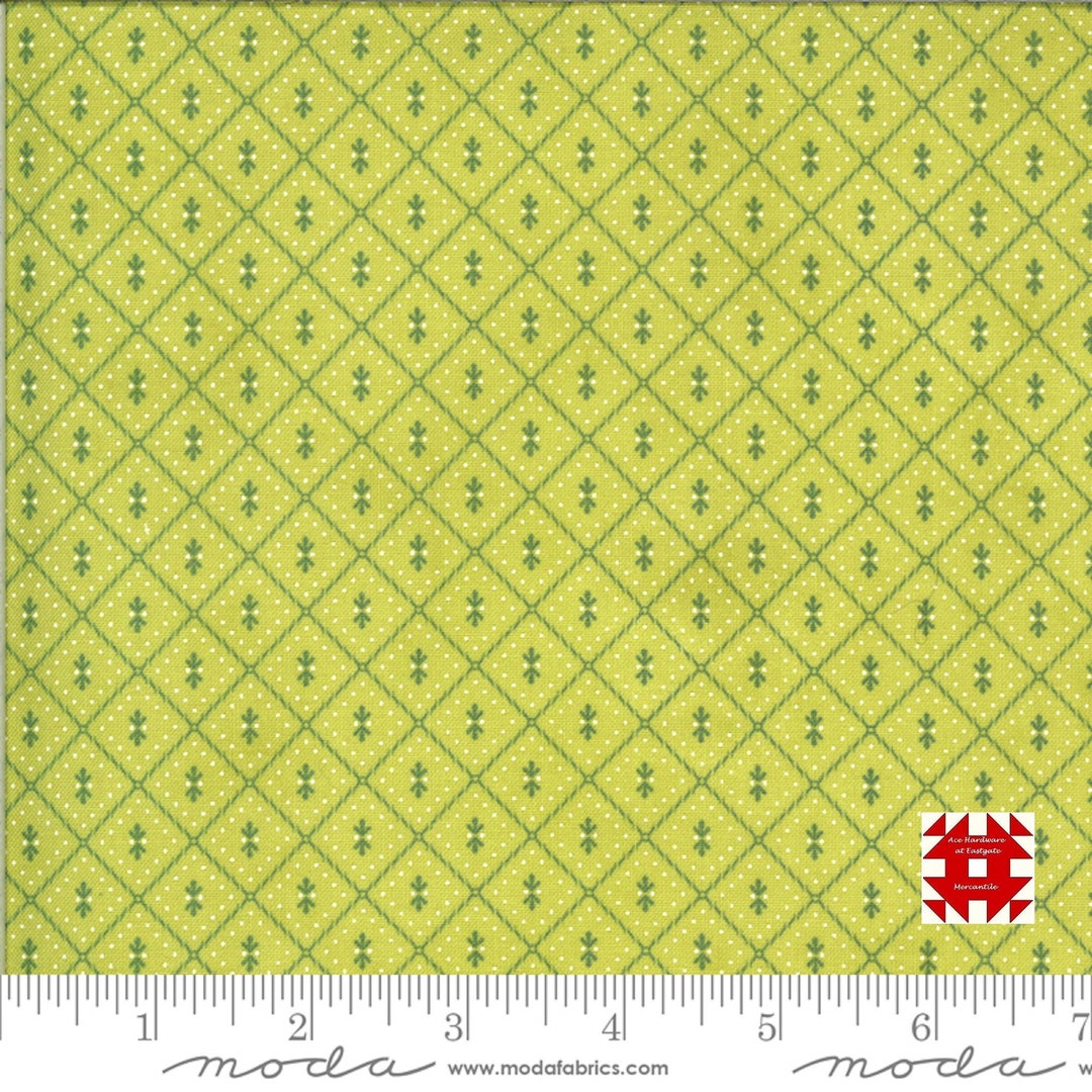 Moda Figs and Shirtings by Fig Tree & Co - Geometric in Meadow (item ...