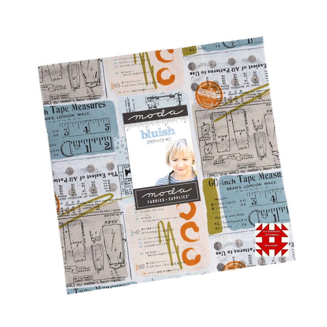 Moda Bluish Layer Cake by Brigitte Heitland for Zen Chic - Etsy