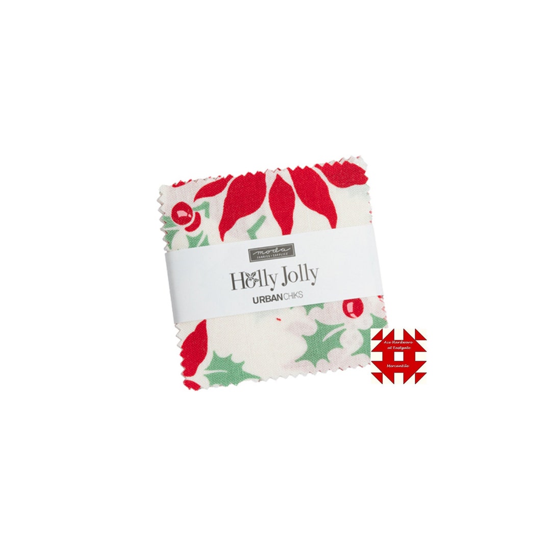 Moda Holly Jolly Mini Charm Pack by Urban Chiks - Etsy
