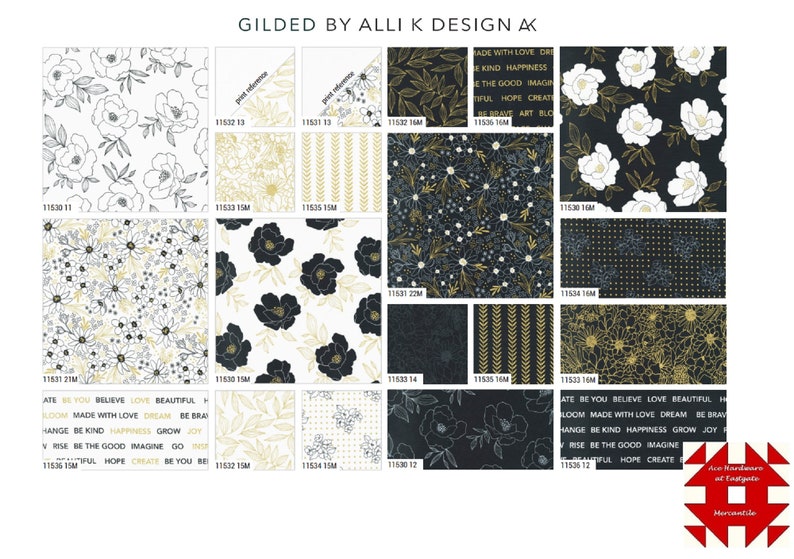 Moda Gilded Layer Cake by Alli K Design - Etsy