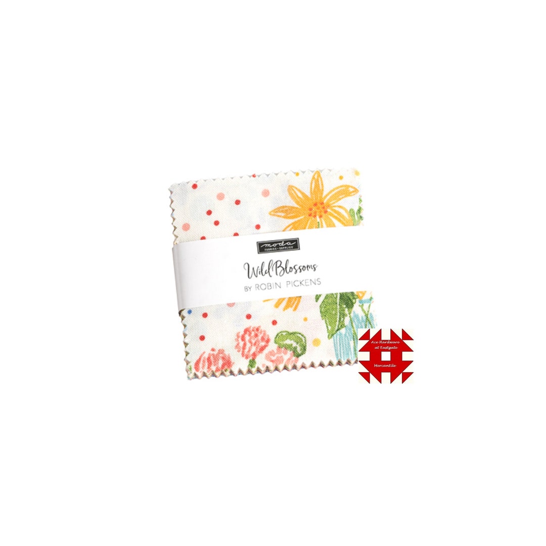 Moda Wild Blossoms Mini Charm Pack by Robin Pickens - Etsy