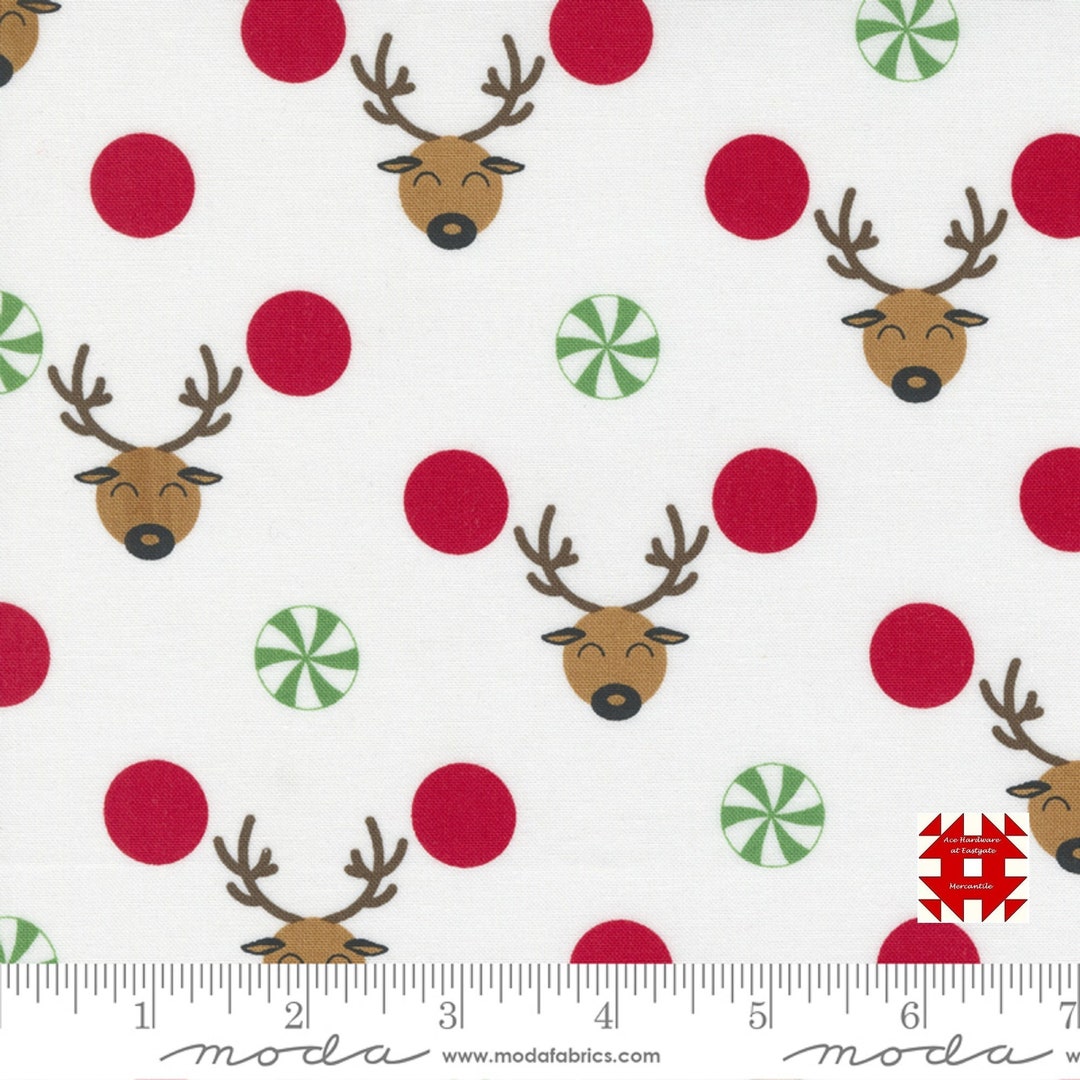 Moda Reindeer Games by Me and My Sister Designs - Reindeer Dots Print ...