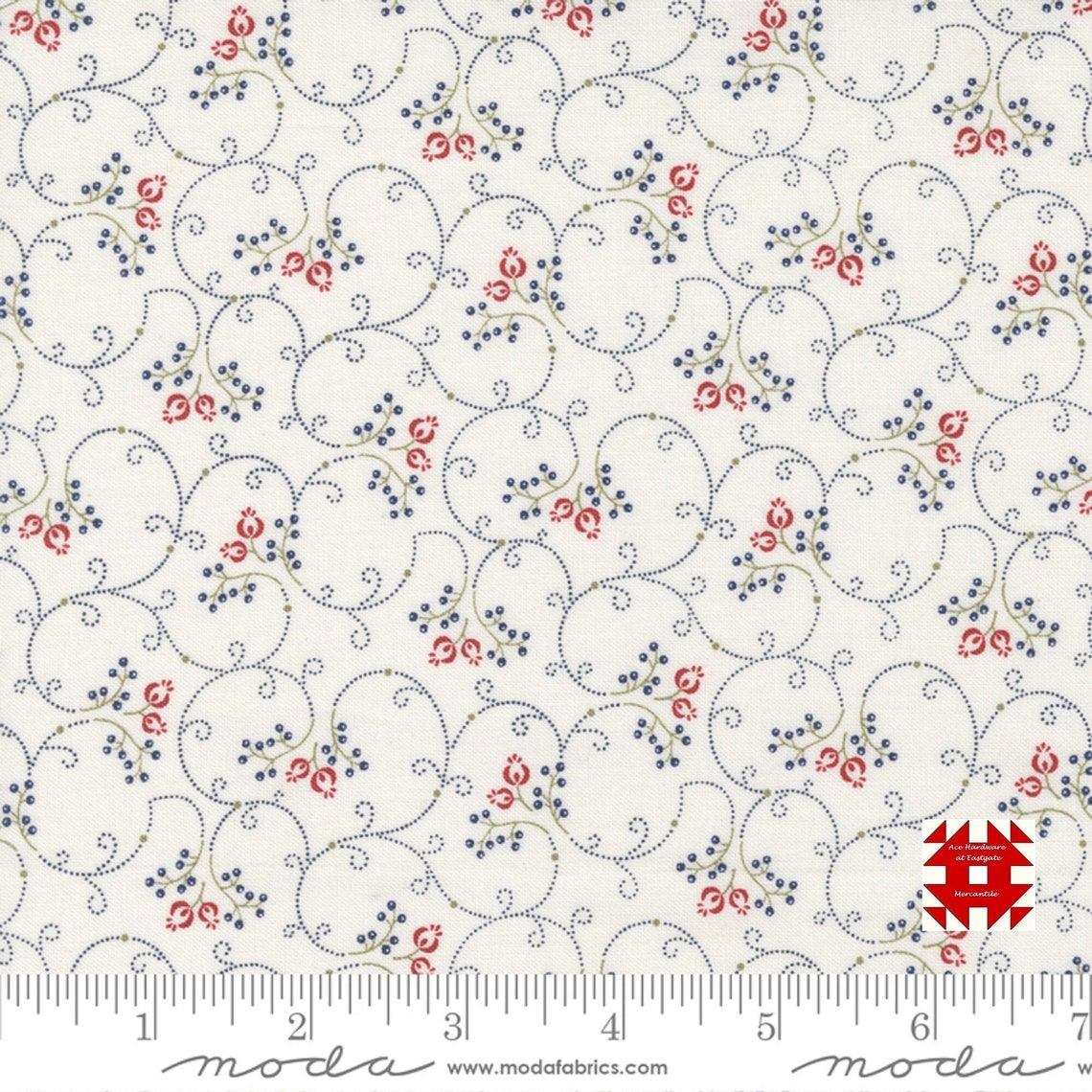 Moda Isabella by Minick and Simpson Swirly Calico Print on - Etsy