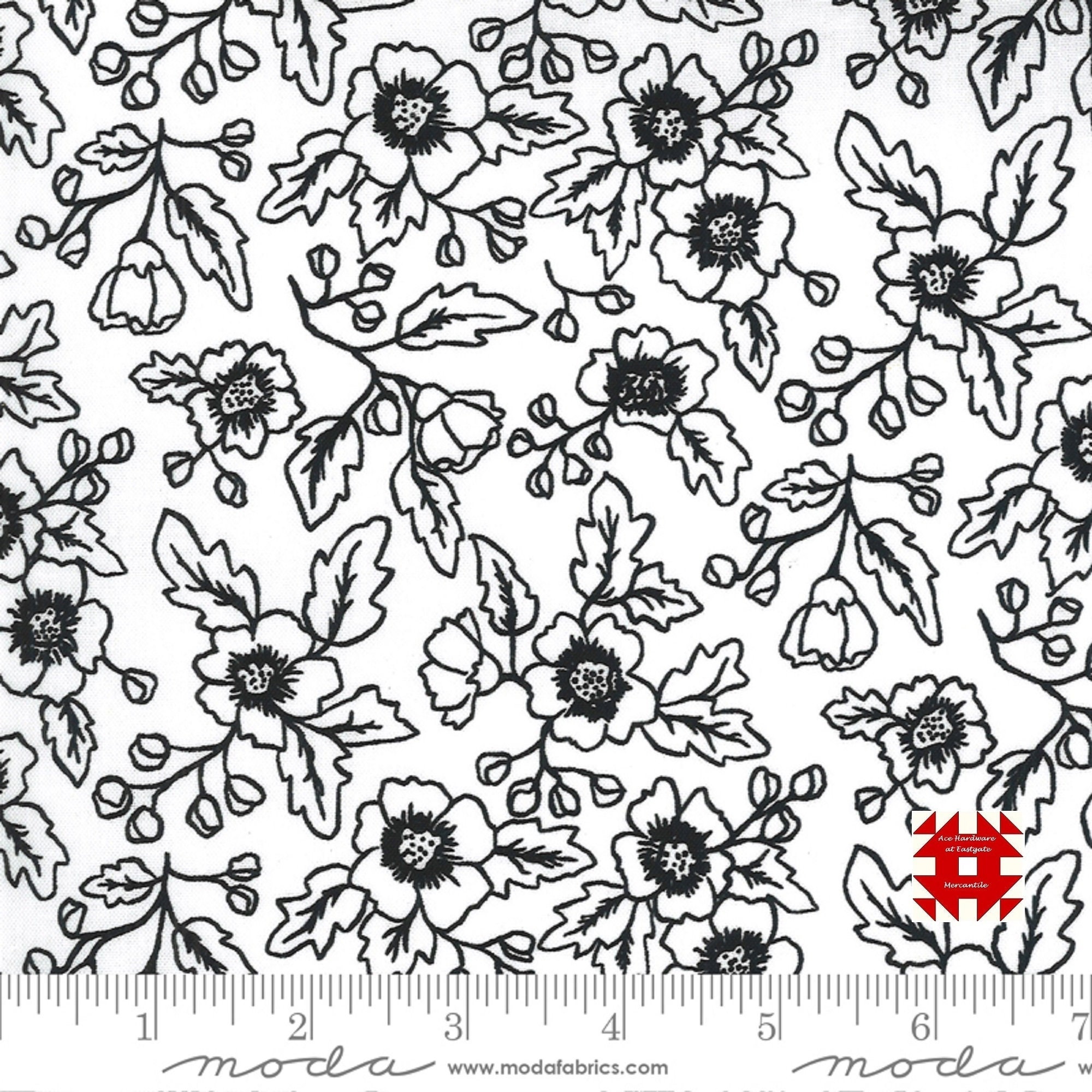 Fabric Craft Supplies & Tools Visual Arts Floral in Pumpkin Moda ...