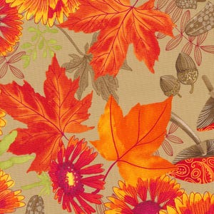 Moda Forest Frolic by Robin Pickens - Blanket Flower Print on Caramel ...