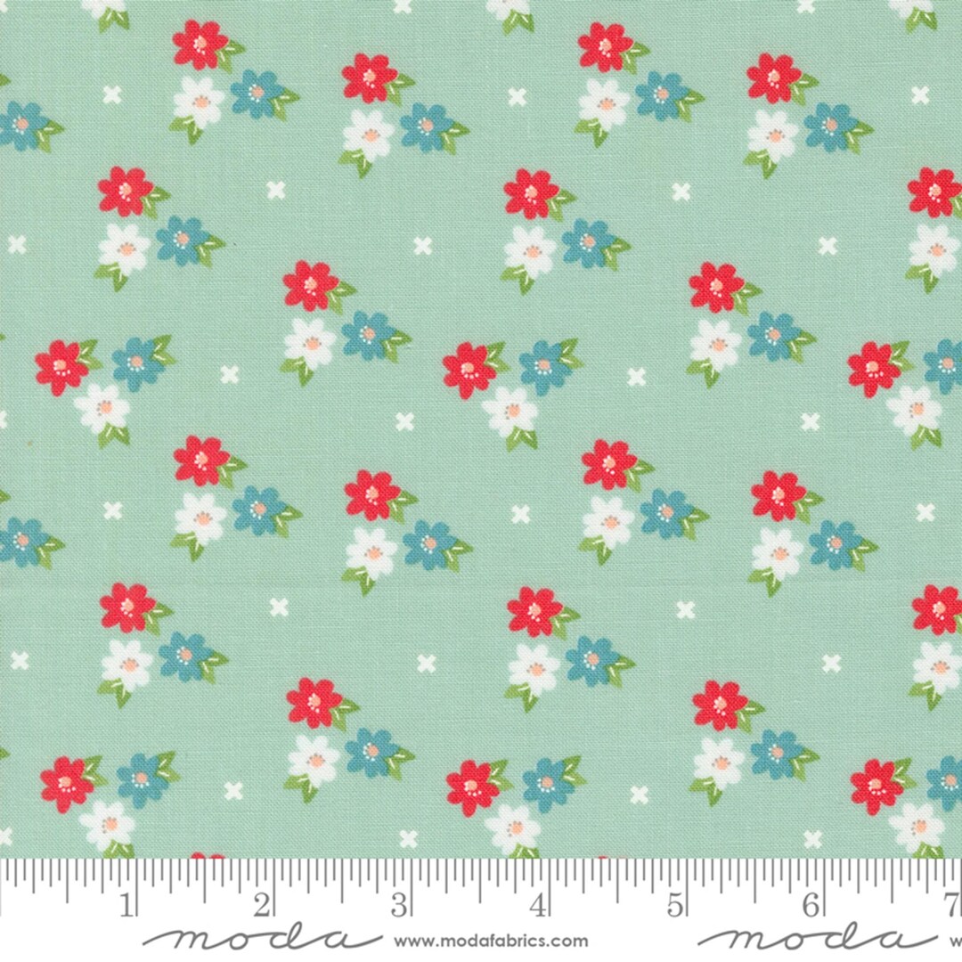 Moda Laguna Sunrise by Sherri & Chelsi - Morning Glory Floral Print on ...