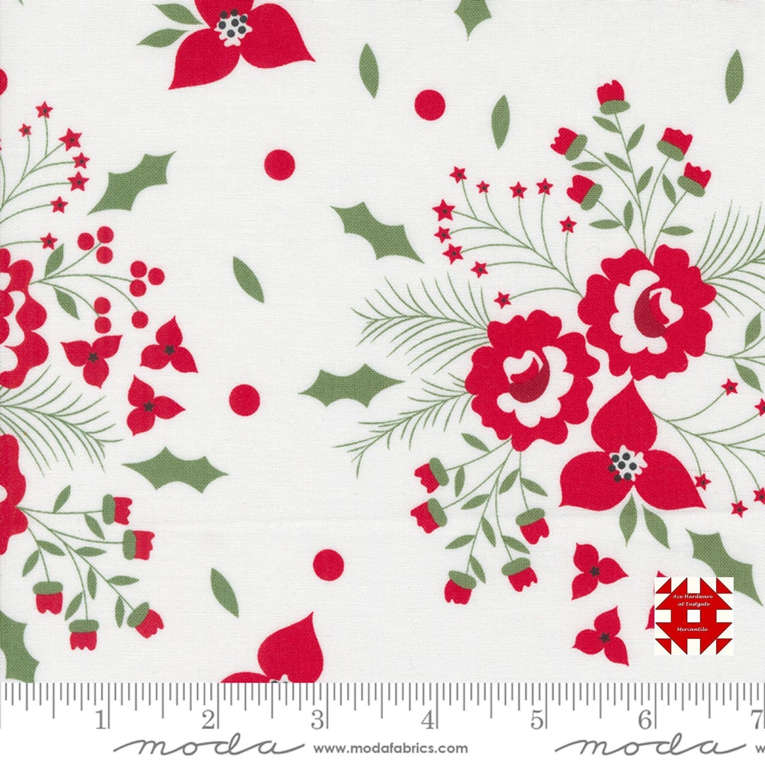 Moda Starberry by Corey Yoder - Holiday Rose Print in off White (item ...