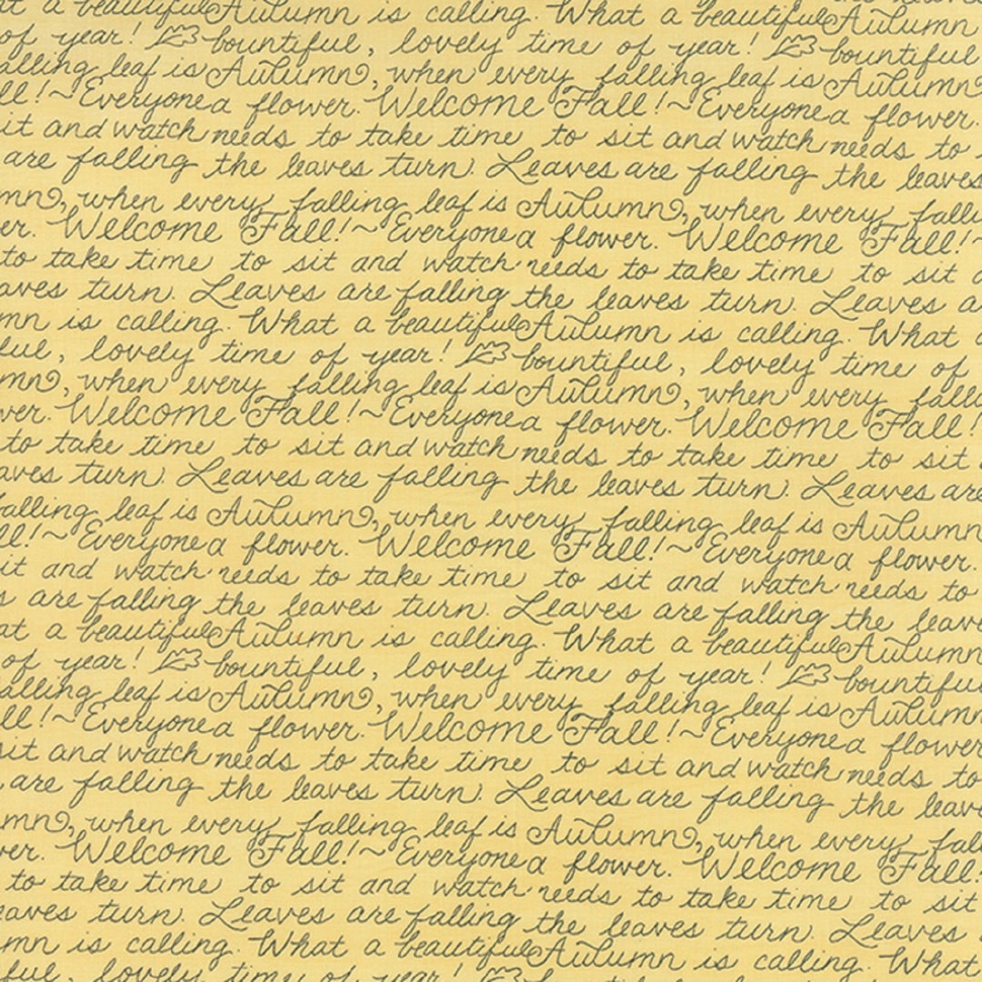 Moda Welcome Fall! by Deb Strain - Autumn Text Print (item # 19772 12 ...