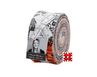 Midnight Magic 2 Jelly Roll 24100JR Moda Precut Halloween Strips of 2.5 ...