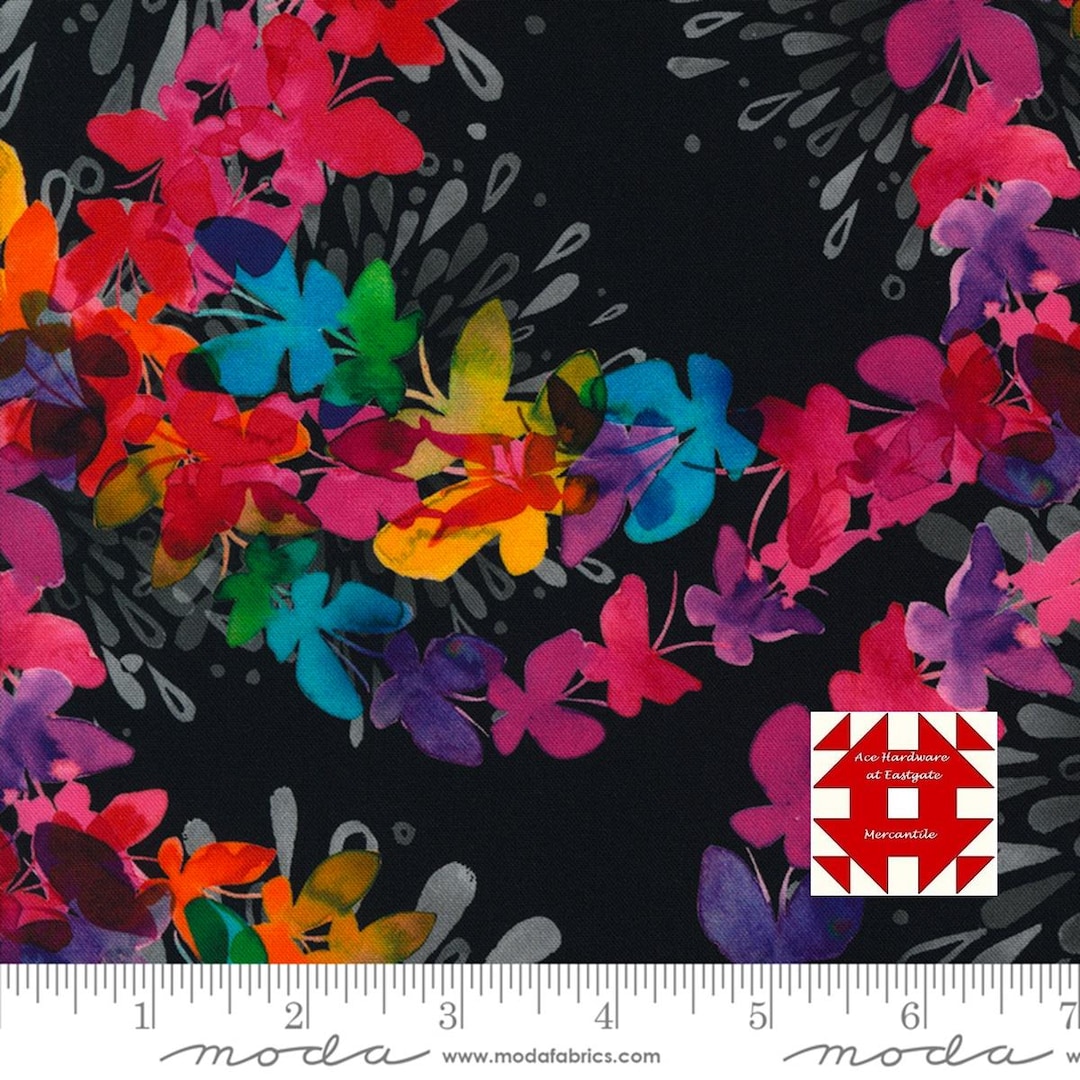 Moda Playgrounds by Amarilys Henderson - Butterfly Swirl Geometric ...