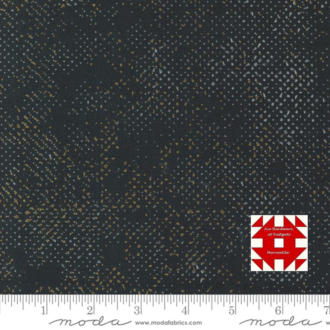 Moda Shimmer by Zen Chic - Metallic Spotted Print in Ebony (item #1660 ...