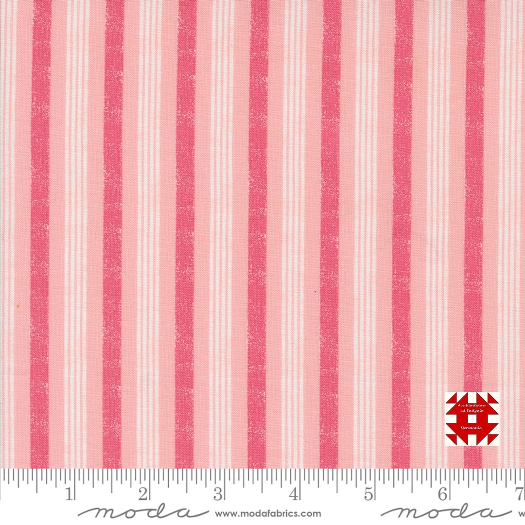 Moda Hey Boo by Lella Boutique -boougie Stripe Print on Bubble Gum Pink ...
