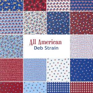 Moda All American Mini Charm Pack by Deb Strain - Etsy