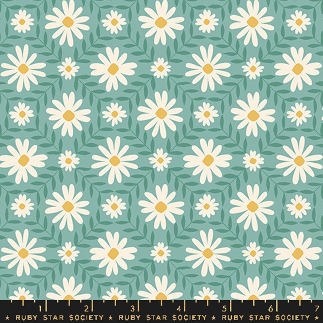 Endpaper by Jen Hewett for Ruby Star Society - Floral Endpaper Print in ...