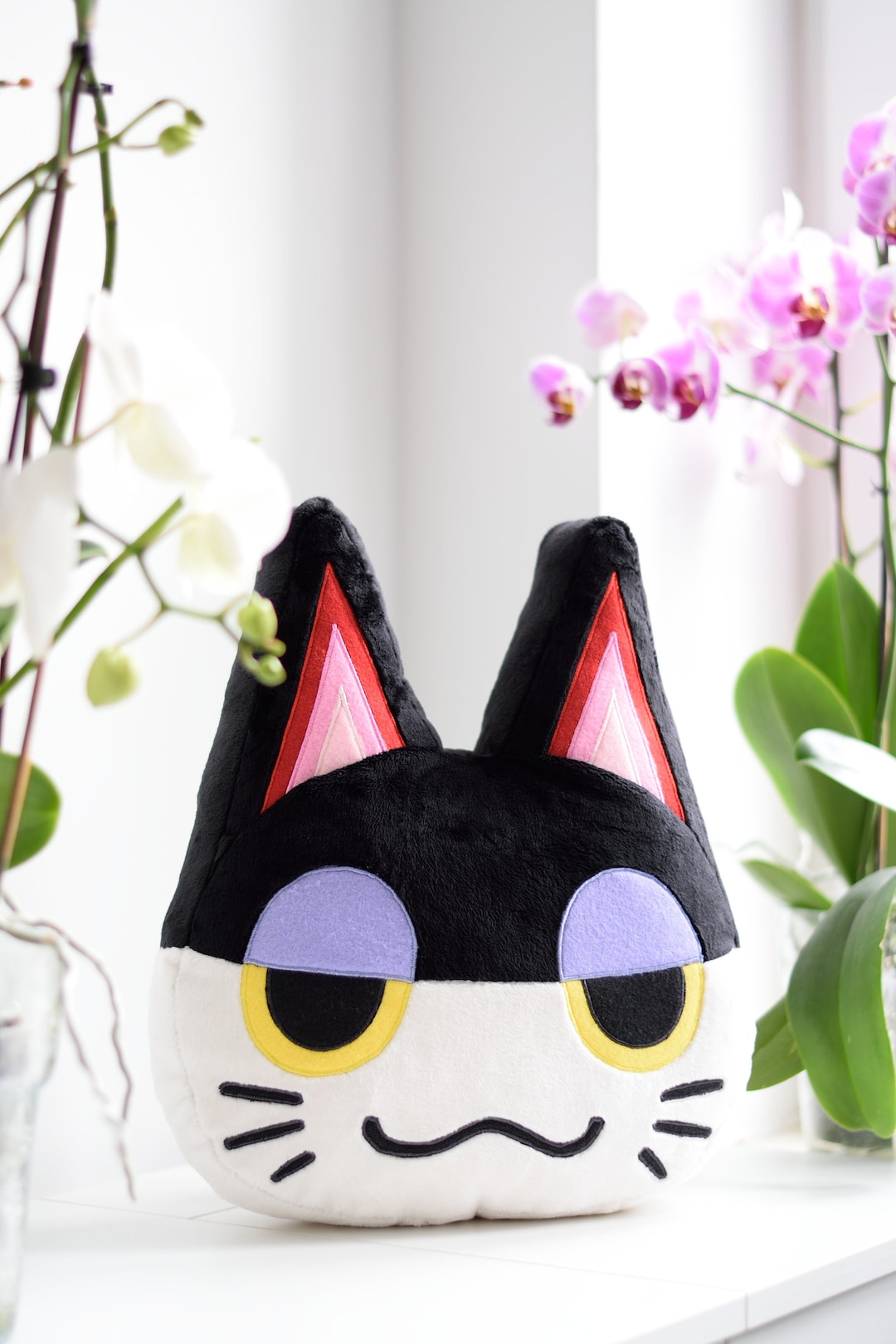 Punchy Animal Crossing Animal Villagers Punchy Cat Pillow New Leaf ...