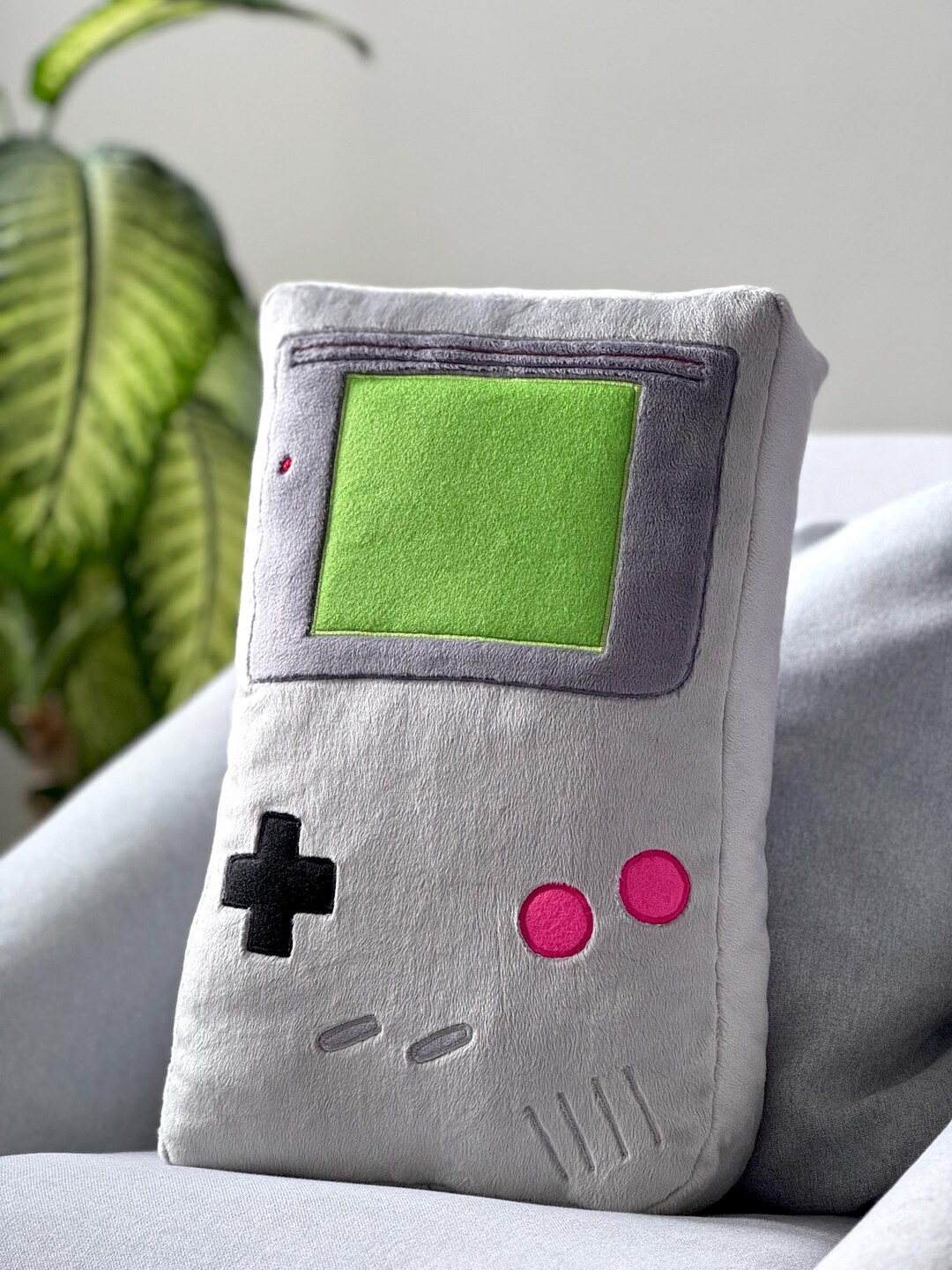Gameboy Game Controller Pillow - Gameboy Plush - Game Room Decor ...