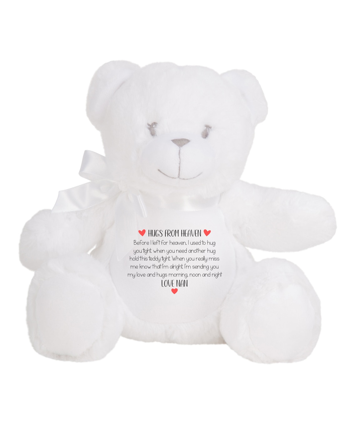 Hugs From Heaven Teddy Bear / Memorial Gift / Sympathy Gift / - Etsy