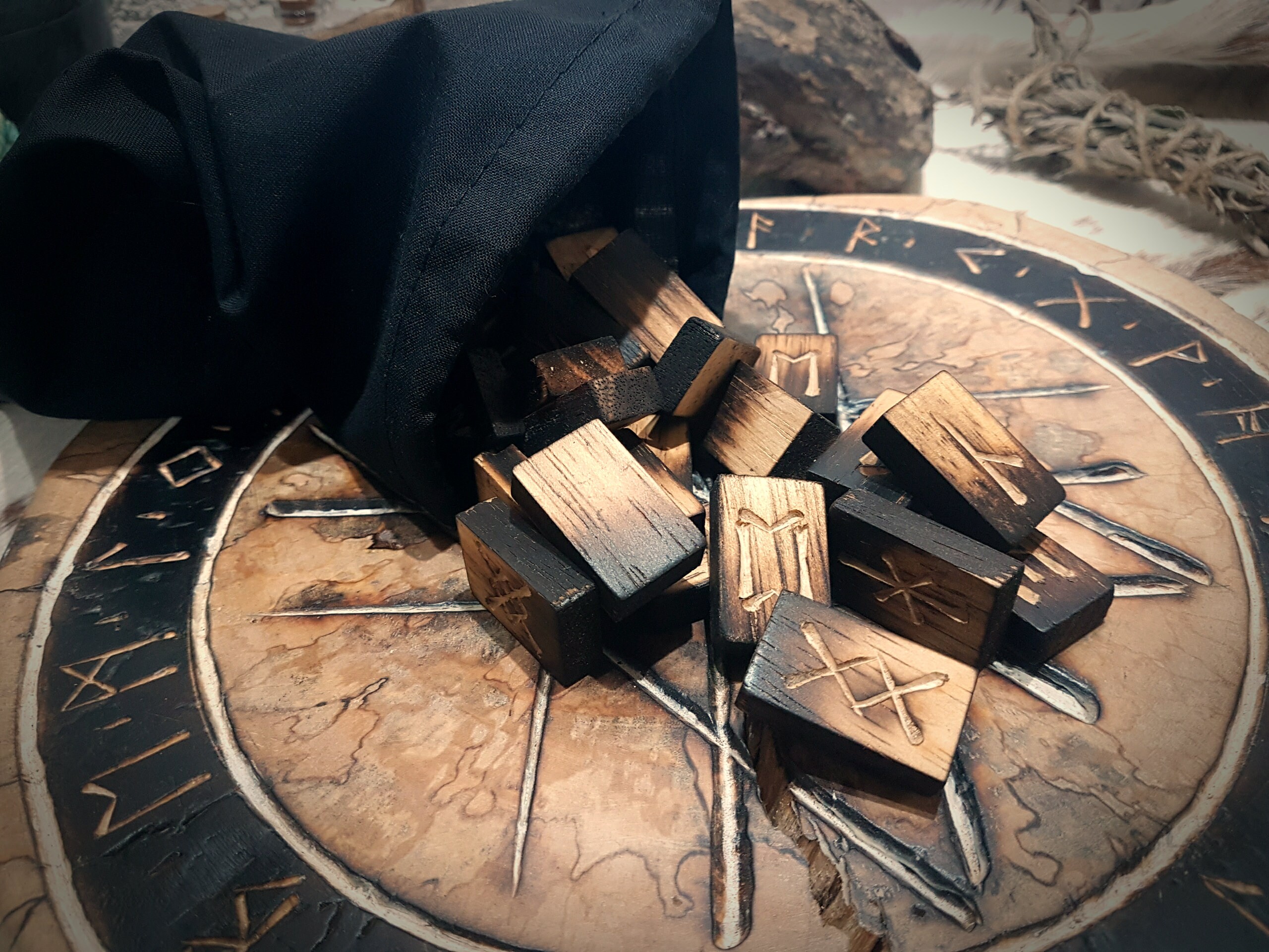 Oak Rune Set of 33 Anglo Saxon / Northumbrian Futhorc. - Etsy Canada