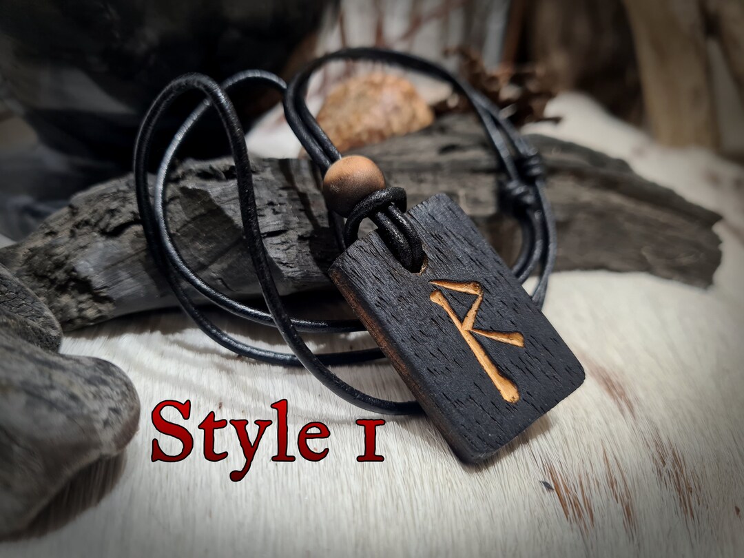 Raido / Rad Rune Necklace. Nordic Viking Runic Pendant for Travel ...