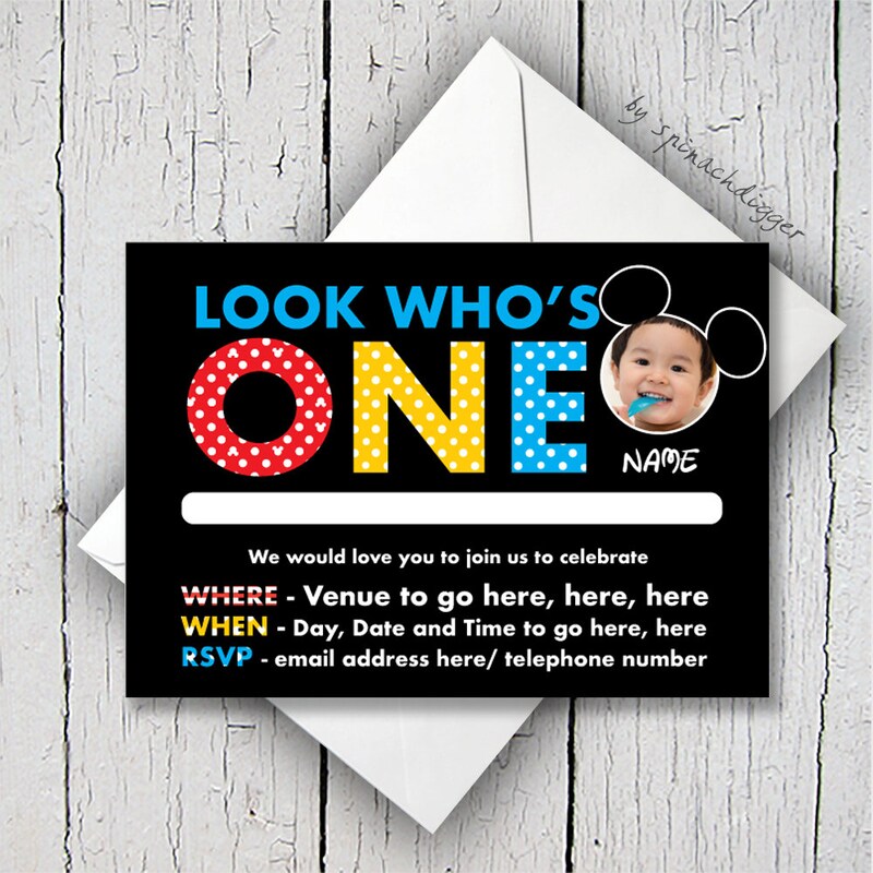 Mickey Mouse Look Whos - Etsy