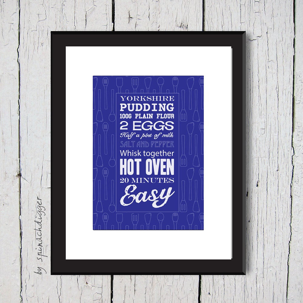 Gift for Chef Kitchen Print Recipe Print Cooking Gift - Etsy