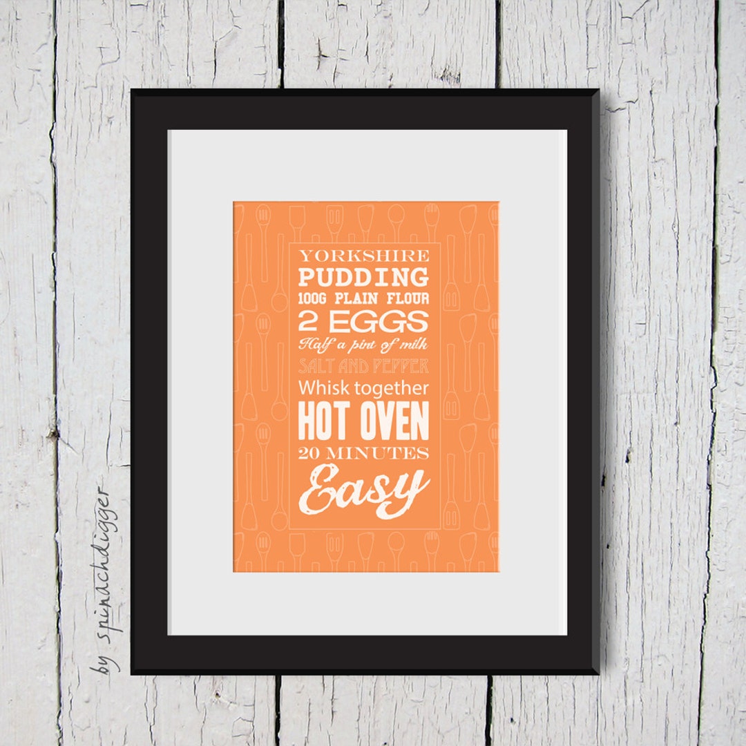 Gift for Chef Kitchen Print Recipe Print Cooking Gift - Etsy