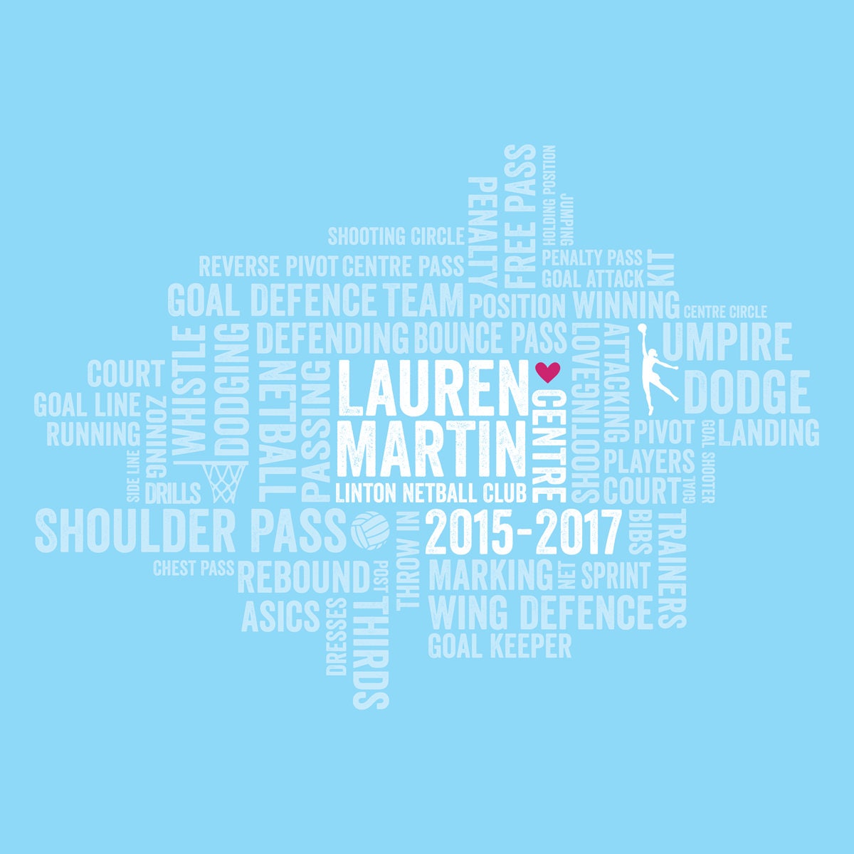 Netball Print, Sports Print, Netball Print, Gift for Netball Player ...