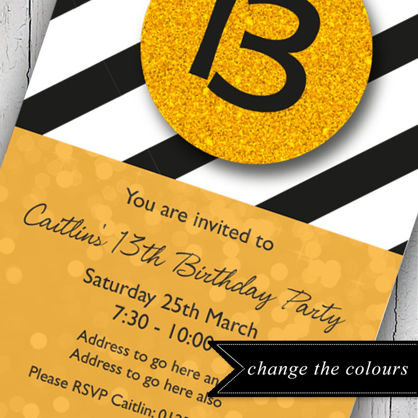 Teen Birthday Invitation, Age Birthday Invite, Teen's Party Invite ...