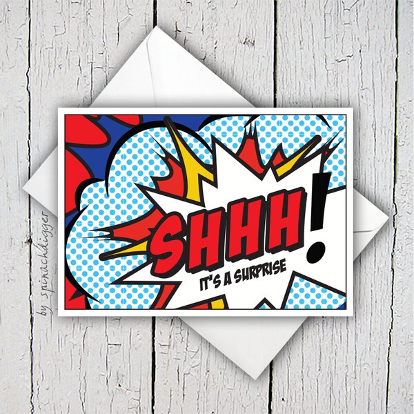 Pop Art Party Invitation - Etsy