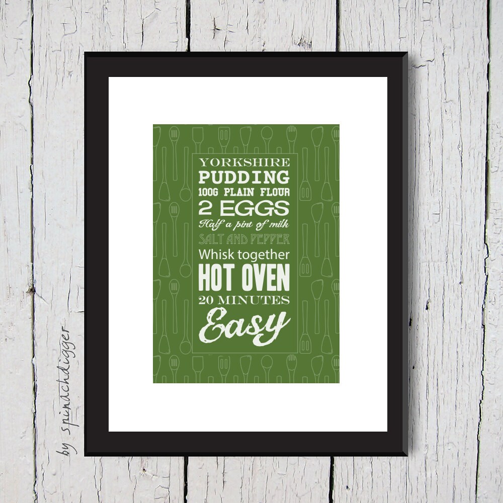Gift for Chef Kitchen Print Recipe Print Cooking Gift - Etsy