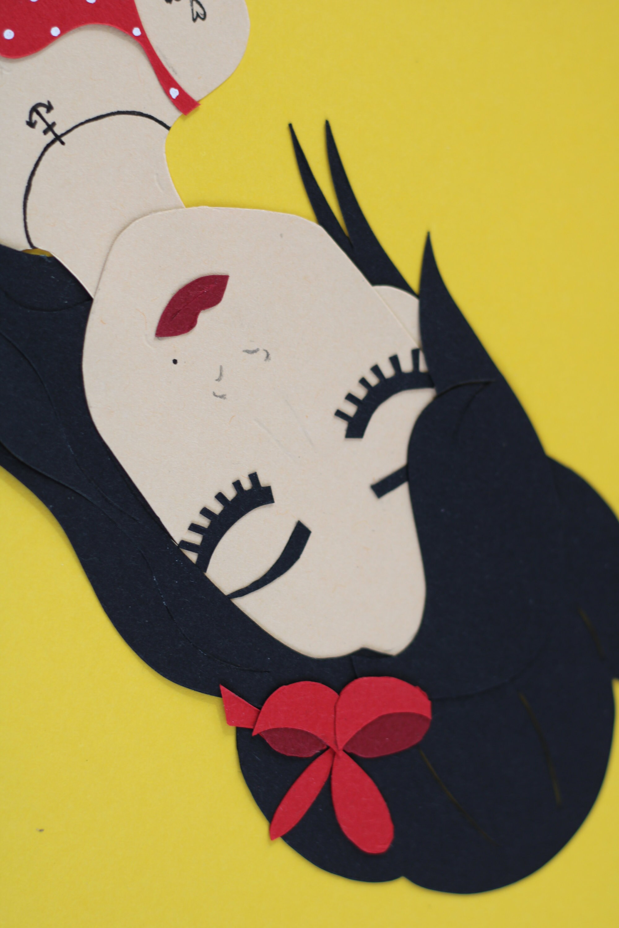 Collage Amy Winehouse / Papercraft Papercut Handmade / Face - Etsy