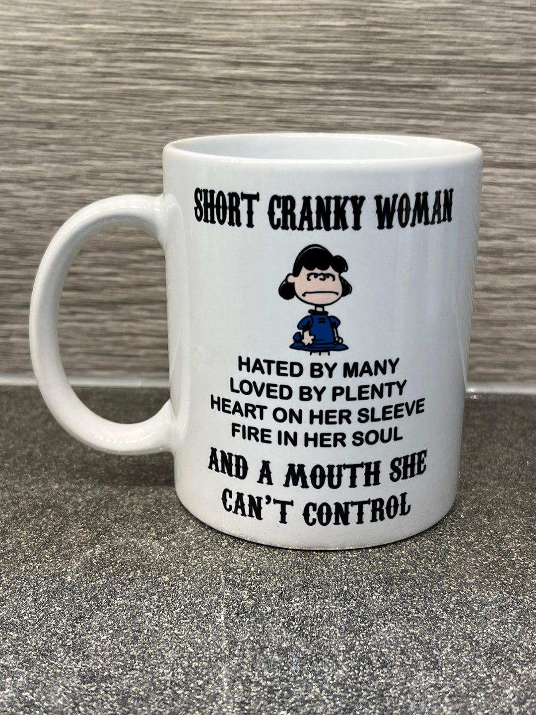 Short Cranky Woman Funny Rude Mug / Adults Mug ,birthday Gift Secret ...