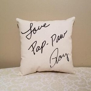 Handwriting Cushion, Personalised Cushion, Actual Writing Cushion ...