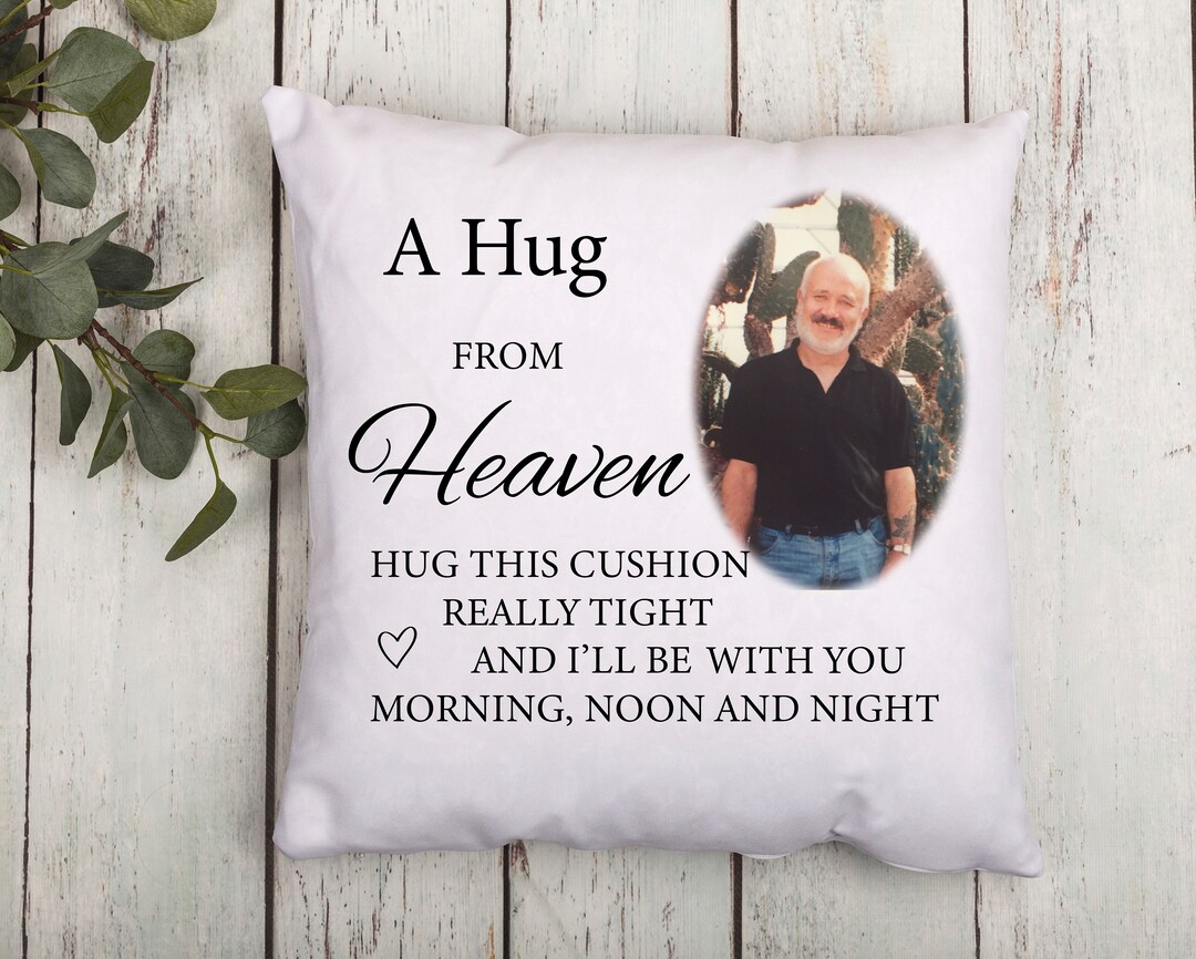 Personalised Memorial Keepsake Cushion of a Loved One ,when You Miss Us ...
