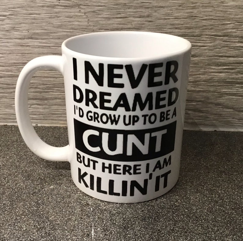 Funny rude Mug / cup Christmas birthday gift | Etsy