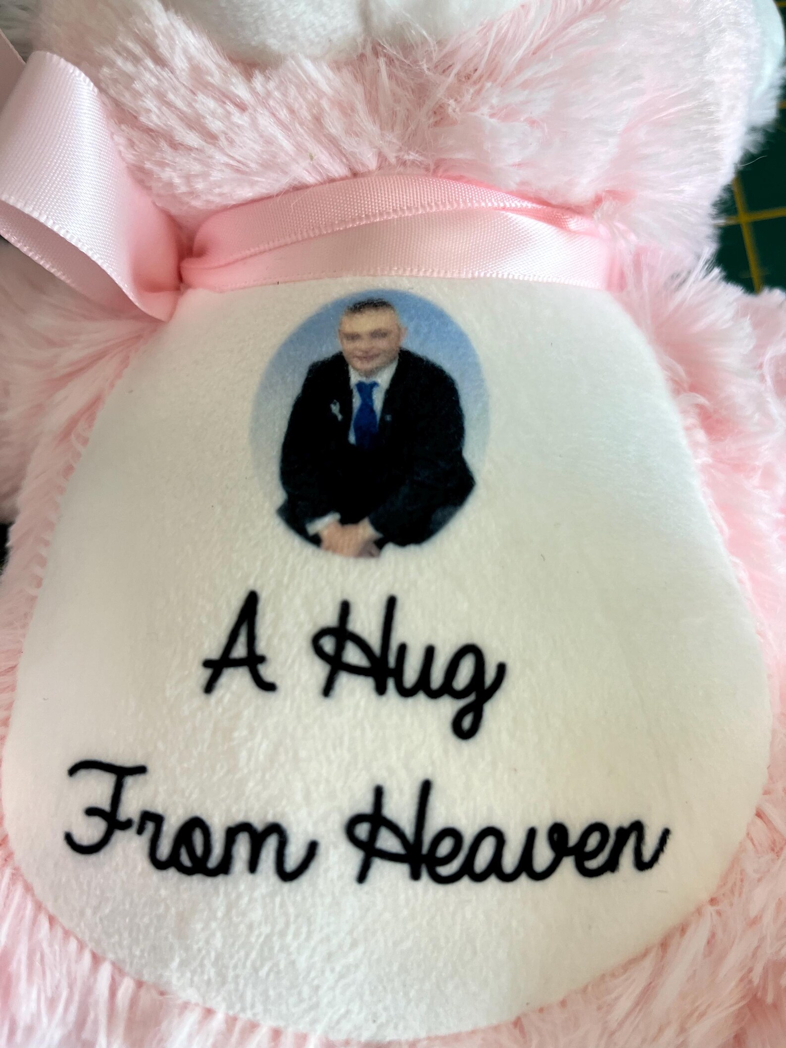 Personalised Memorial Keepsake Teddy Bunny , Memory Teddy of a Loved ...