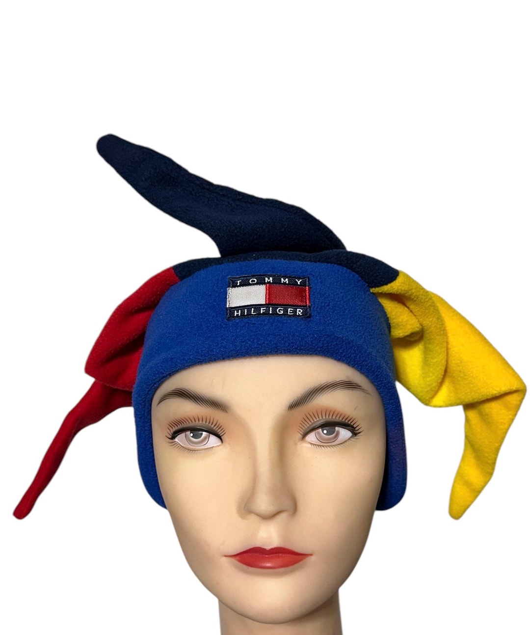 Vtg Tommy Hilfiger 1990’s Ski/snowboard Beanie Jester Hat Red Blue ...