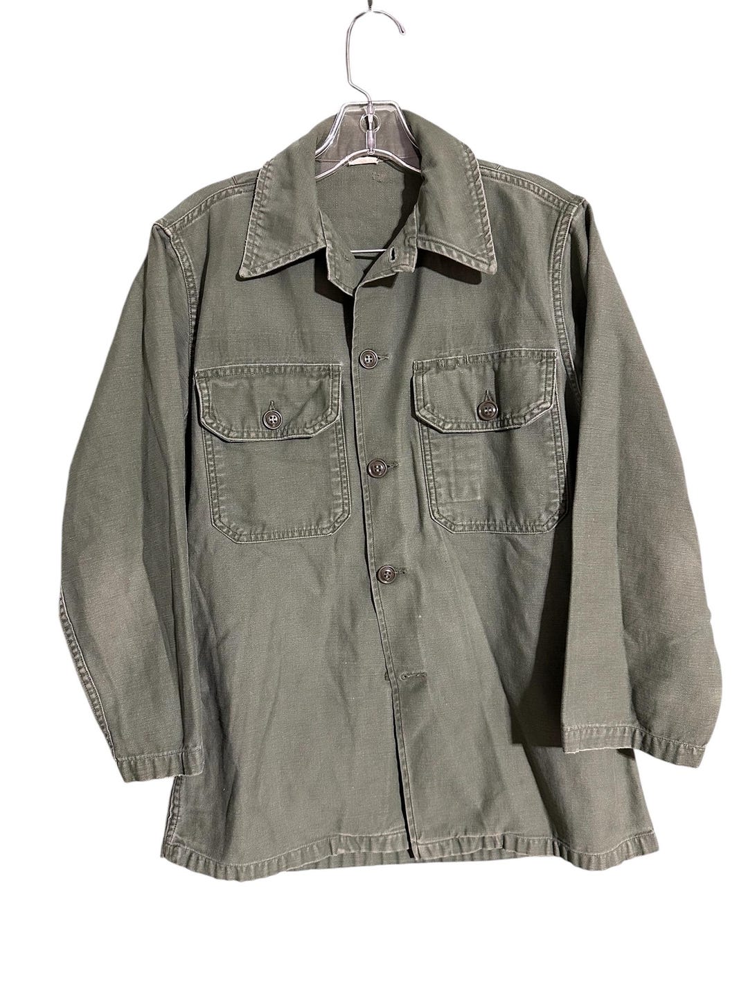 Vintage 1960's Vietnam War US Army First Pattern OG-107 Shirt Size ...