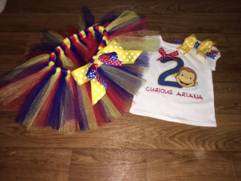 Curious George Birthday Outfit Curious George TuTu Set | Etsy