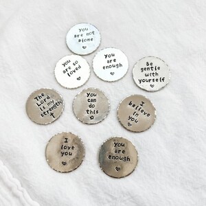 Affirmation Coin, Personalized Affirmation Coin, Holiday Gift, Stocking ...
